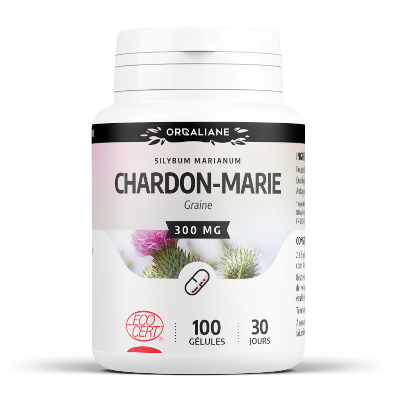 Chardon Marie Bio - 300 mg - 200 gélules - Silybum Marianum