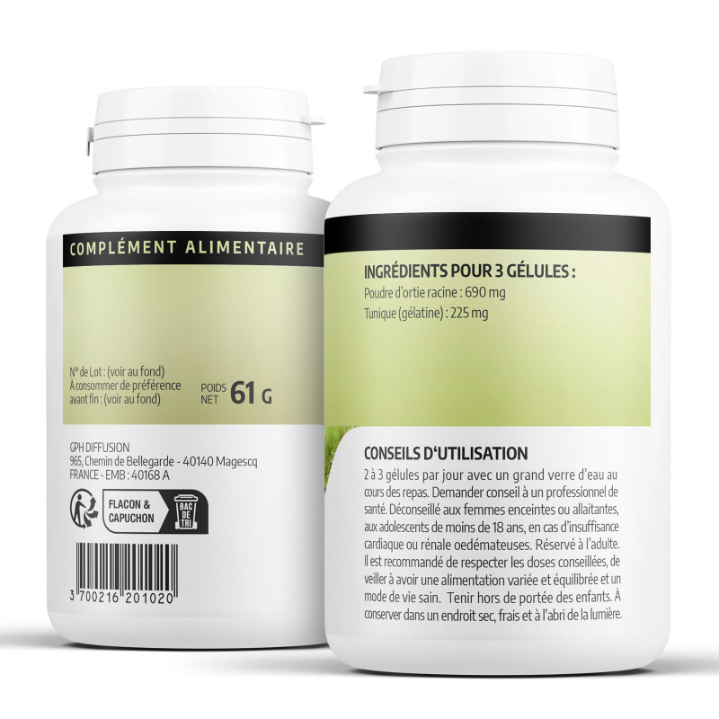Ortie Racine - 250 mg - 100 gélules