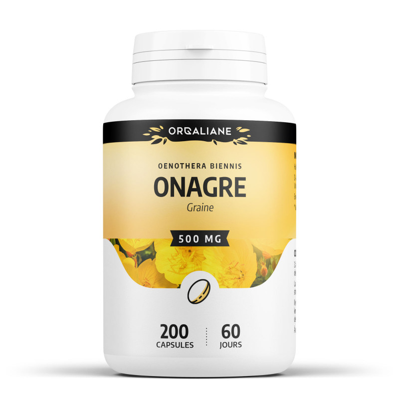 Capsules d'huile d'Onagre - 500mg -200 capsules