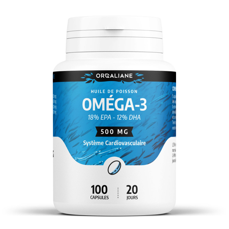 Oméga 3 - 500mg - 100 capsules