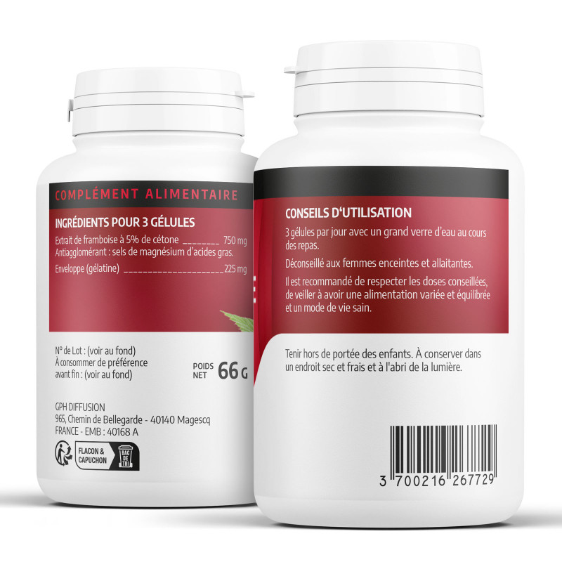 Cétone de framboise - Gélules - ORGALIANE