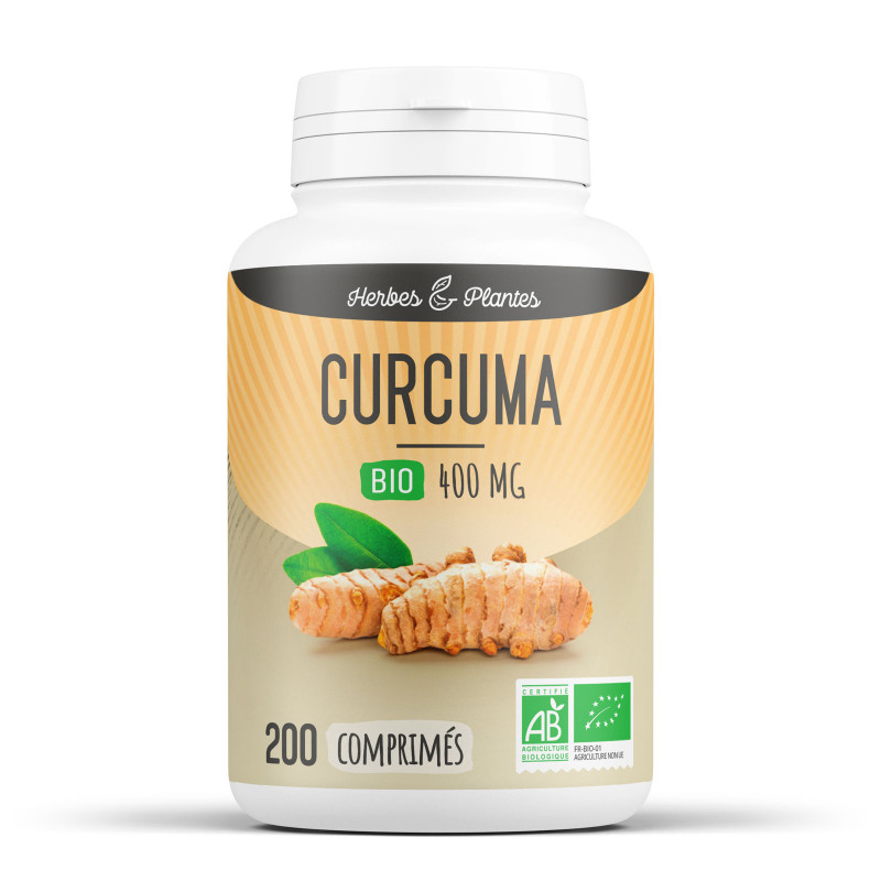 Curcuma Bio - 400 mg - 200 comprimés - 123gelules