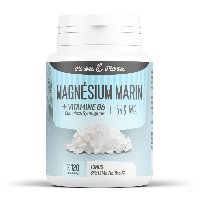 Magnésium marin + Vitamine B6 - 548 mg - comprimés - 123gelules
