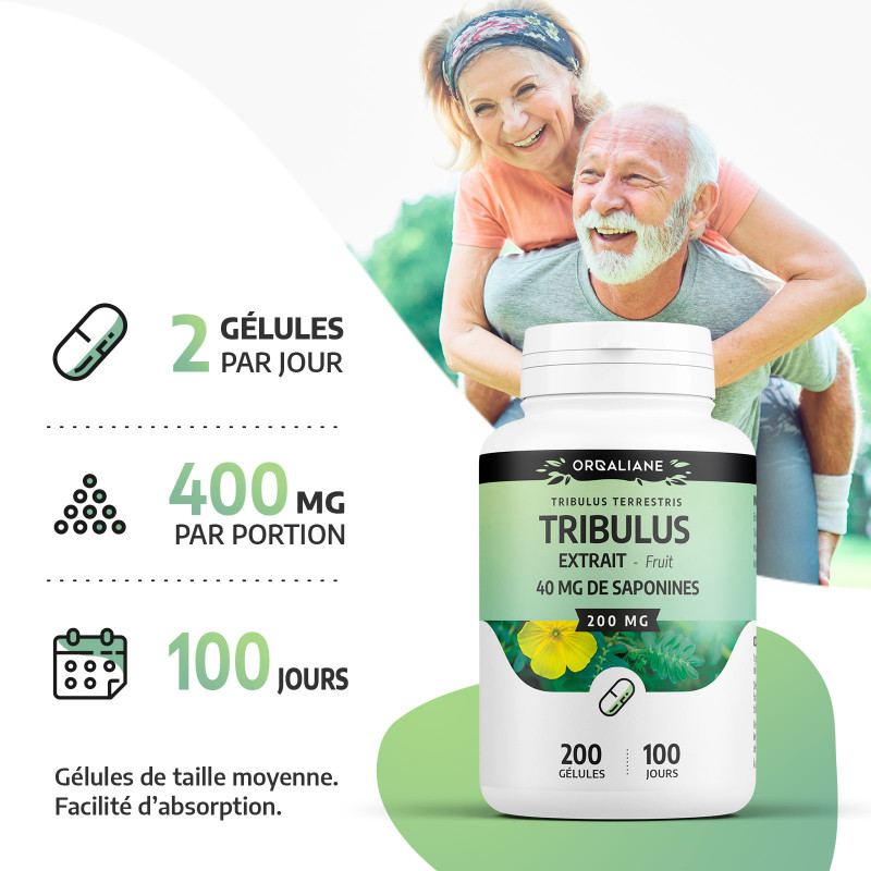 Tribulus terrestris 200 mg - Gélules - 123gelules